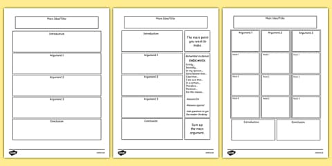3-6 Persuasive Sentence Starters - Writing Aid Flash Cards