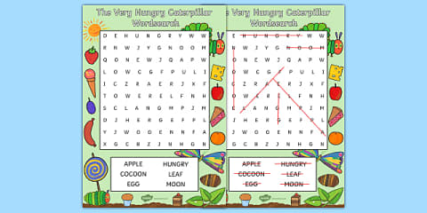 Word Mat to Support Teaching on The Very Hungry Caterpillar