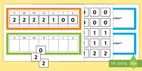 Place Value Matching Game Up to 100 - place value, matching, game