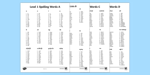 'i_e' Sound Spelling List Cards