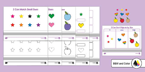 Identical and Nonidentical Matching Cards and Sorting Mats for Special ...