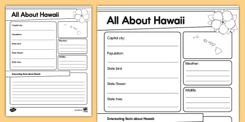LKS2 Hawaii Differentiated Reading Comprehension Activity