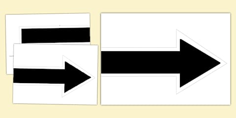 Directional Arrows Cut Outs Pack