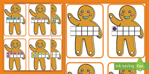 The Gingerbread Man 0-10 Number Recognition Activity Sheets