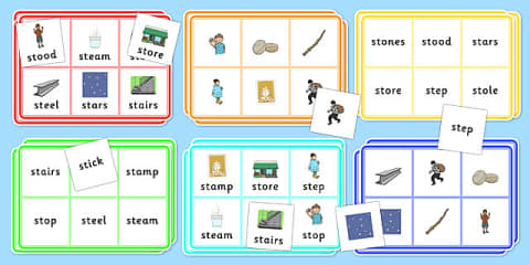 Initial 'st' Blend Flash Cards