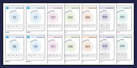 Target Number Interactive Maths Game