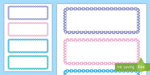Multicoloured Polka Dot Editable Peg, Drawer and Equipment Tray Label ...