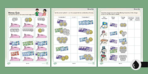 Grade 2 Canadian Money Performance Task Assessment and Rubric