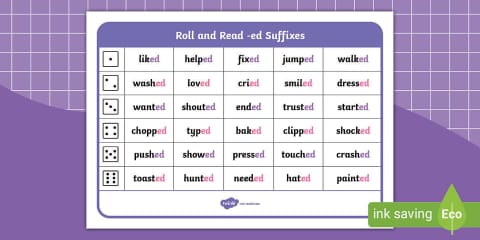 Uncle Ed Suffix Rule Poster - Twinkl - KS1 - English