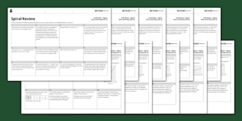 GCSE Higher Ratio and Proportion Spiral Review B