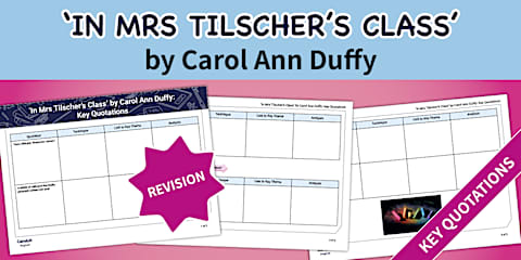 Carol Ann Duffy Poetry Core Unit: Booklet