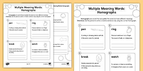 Large Homograph Display Poster