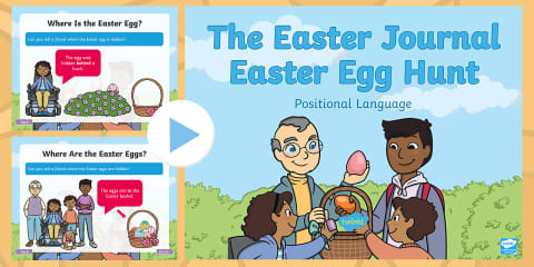 Easter Egg Positional Language Display Posters