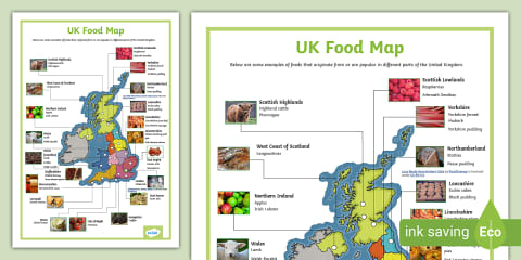 British Food Interactive Matching Activity