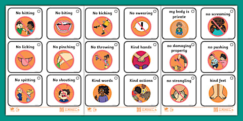 Behaviour Cards - Teaching Resources