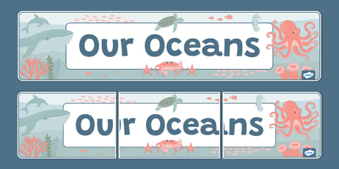 Under the Sea Themed Editable Display Banner