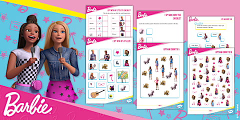 Barbie: Drawing and Dress-Up Activity Pack