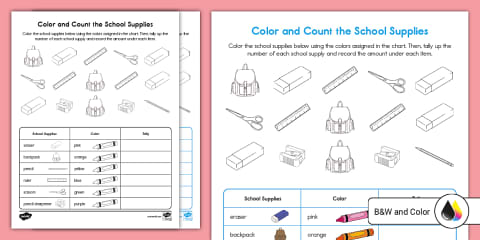 Back to School Bag Cut and Stick Activity