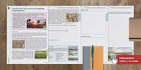 Tutankhamun's Tomb Reading Comprehension Catch Up Worksheet