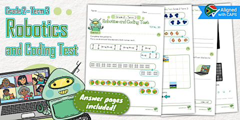 Grade 2- Robotics and Coding - Term 2 - Assessment: Test (CAPS Aligned)