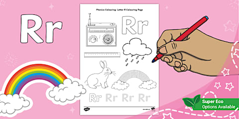 Phonics Colouring: Letter P Colouring Page