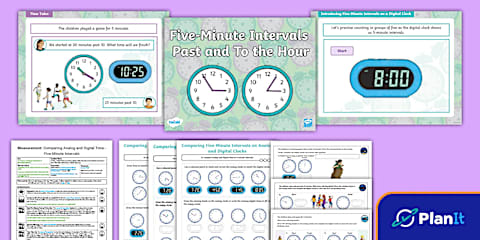 Year 3 Measurement: Reading Analog Time at Quarter To - Lesson 2