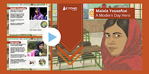 Malala Yousafzai Biography Research & Writing Project for 6th-8th Grade