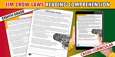 American Civil Rights Crossword Puzzle for 6th-8th Grade