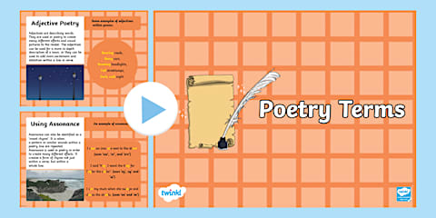 Free Verse Poem PowerPoint