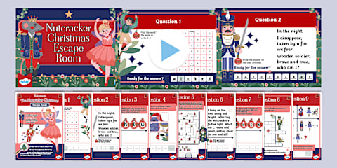 Y6 Santa's Sleigh Christmas Escape the Room Maths Game