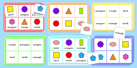 Shapes in French Activity Sheet