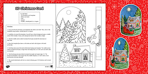 Design a Christmas Card Worksheet