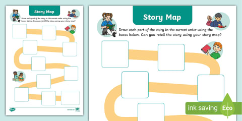 KS2 Story Map Template