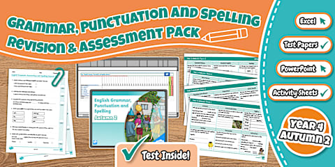 Year 4 Autumn 1 Grammar, Punctuation and Spelling Revision & Assessment ...