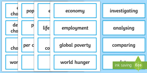 Connection to Country Vocabulary Word Cards