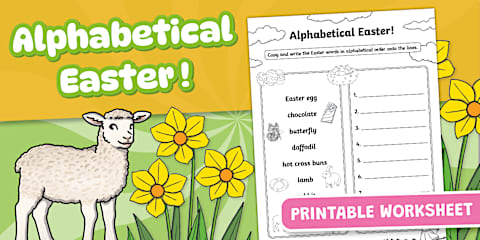 Plants Alphabet Ordering Worksheet