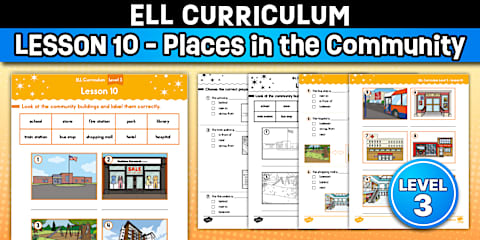 ESL Adverbial Phrases of Place Lesson [Kids, A2]