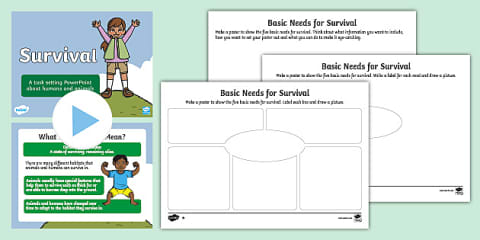What Do Animals Need to Survive? Differentiated Worksheets