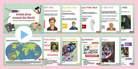 World Art Day Famous Artists Collage Activity Pack