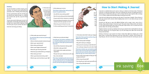 Weekend Journal Writing Template