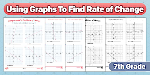 Seventh Grade Math Graphing Proportional Relationships Worksheets