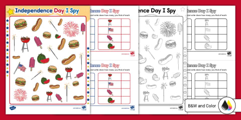 My Fourth of July Emergent Reader