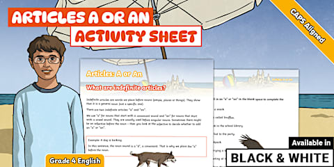 Grade 4 English – Term 3 – Similes – Activity Sheet (CAPS Aligned)