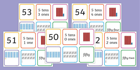 Year 2 Maths Mastery Place Value Matching Cards