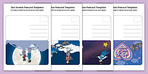 Qixi Festival Counting to 10 Clip Card Activity 七夕节主题数数夹卡游戏