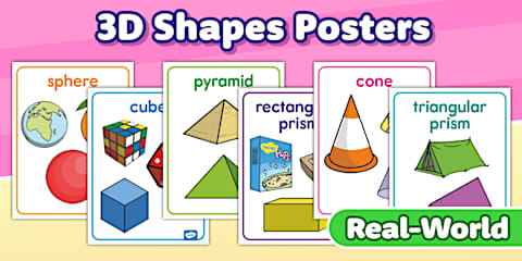 2D Shapes With Real-World Examples Posters