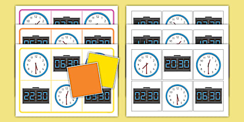 Digital Time – Half Past Worksheet / Worksheet - NI KS1 Numeracy, time ...