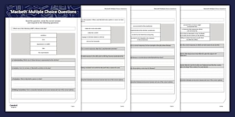 Macbeth Timeline Activity Sheets: Act 3