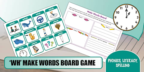 'oo' Make Words Board Game