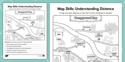 Second Grade Map Skills: What Is a Map? Worksheet
